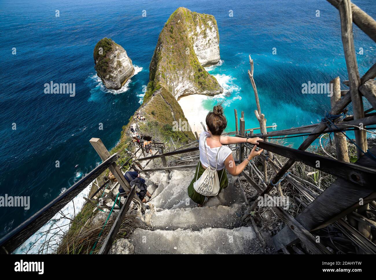 Nusa Penida, Indonesia - 3 AUGUST 2019 : famous balinese view against ...