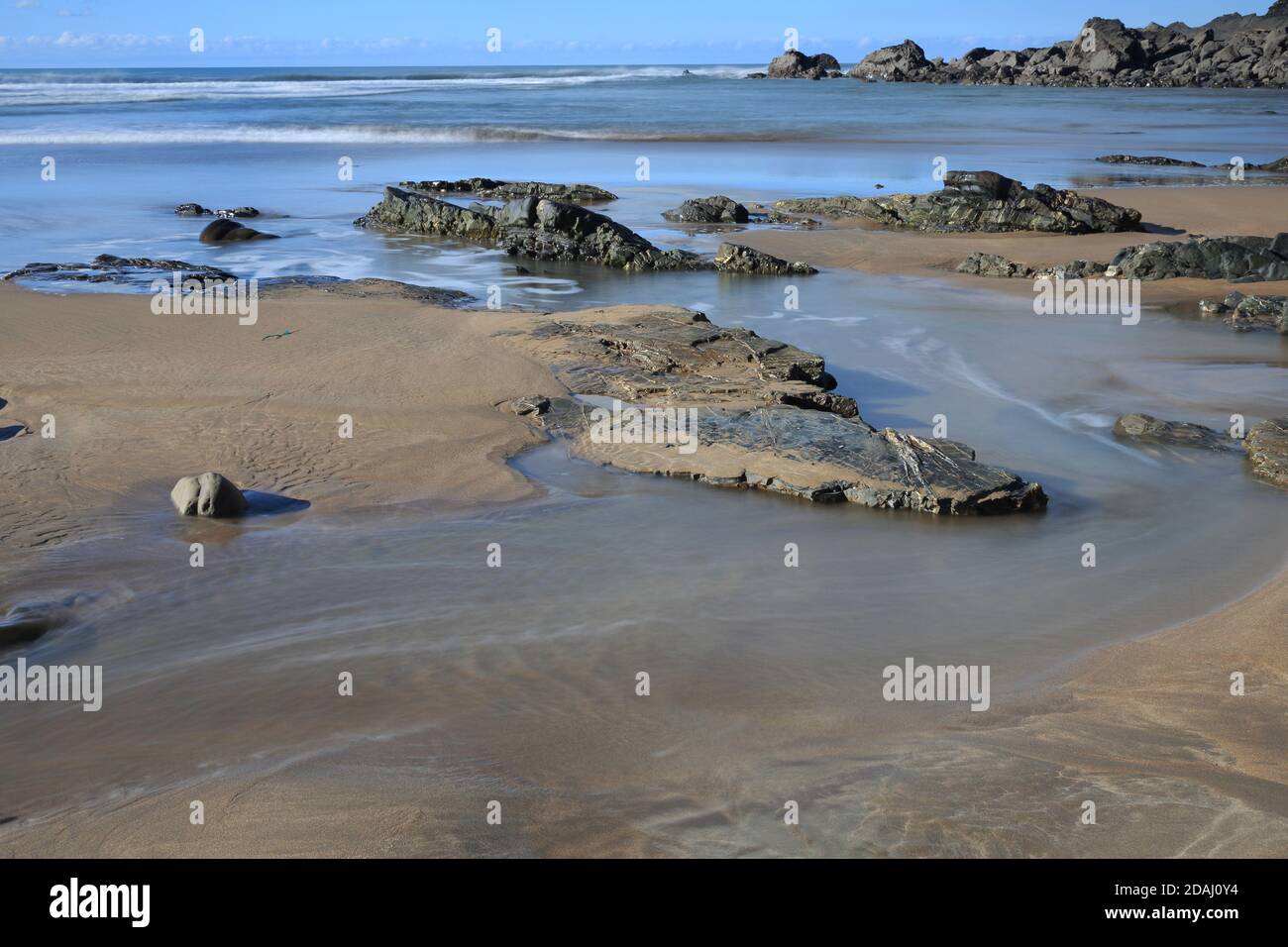 Cornwall duckpool beach hi-res stock photography and images - Alamy