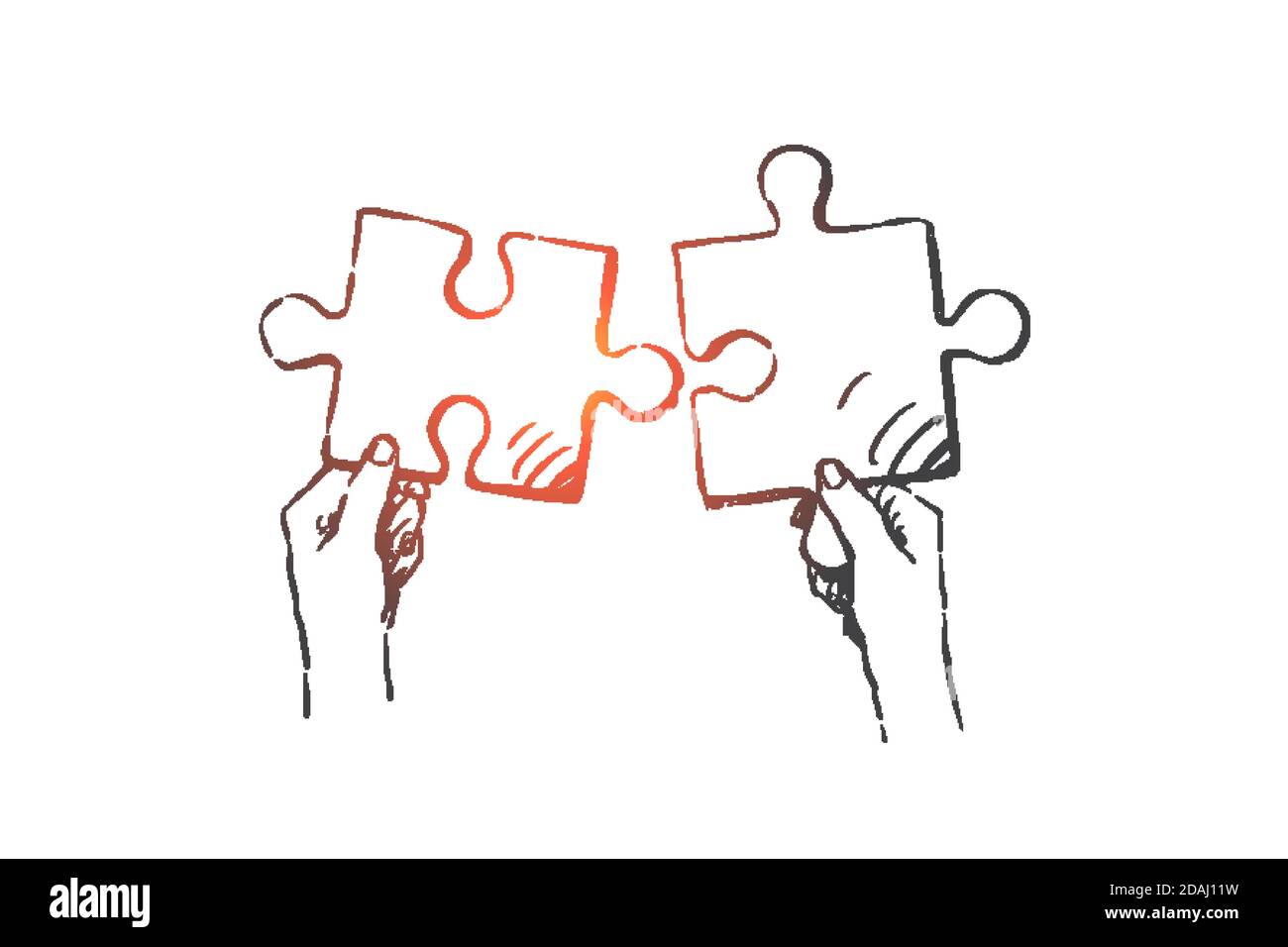 Success concept sketch. Hand drawn isolated vector illustration Stock ...