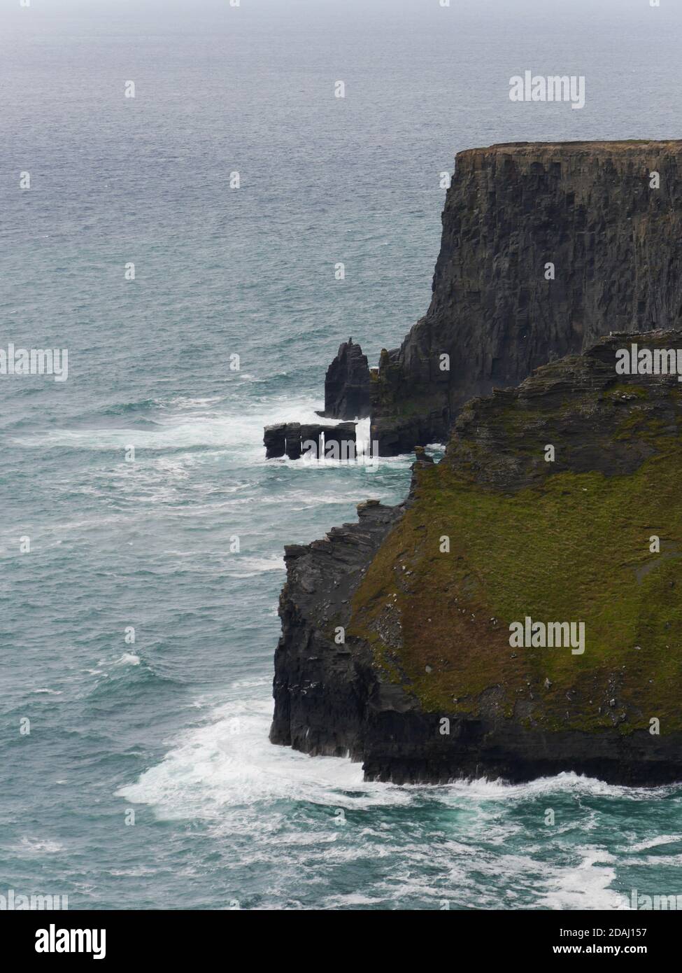 Cliffs of Moher, Ireland in bad weather Stock Photo - Alamy