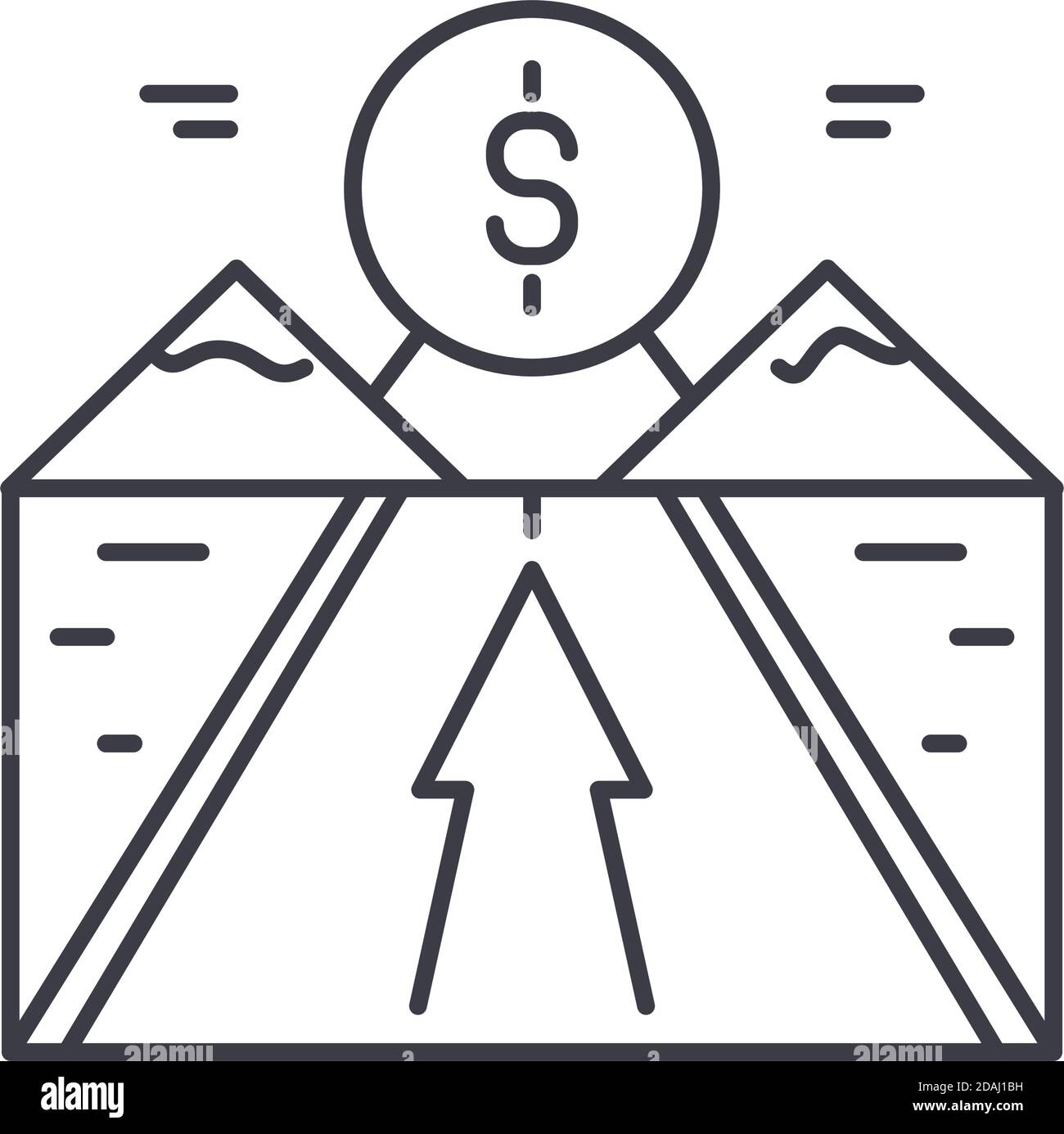 Business opportunity concept icon, linear isolated illustration, thin ...