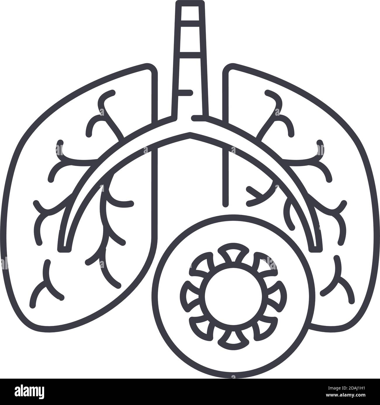 Bronchus icon symbol hi-res stock photography and images - Alamy