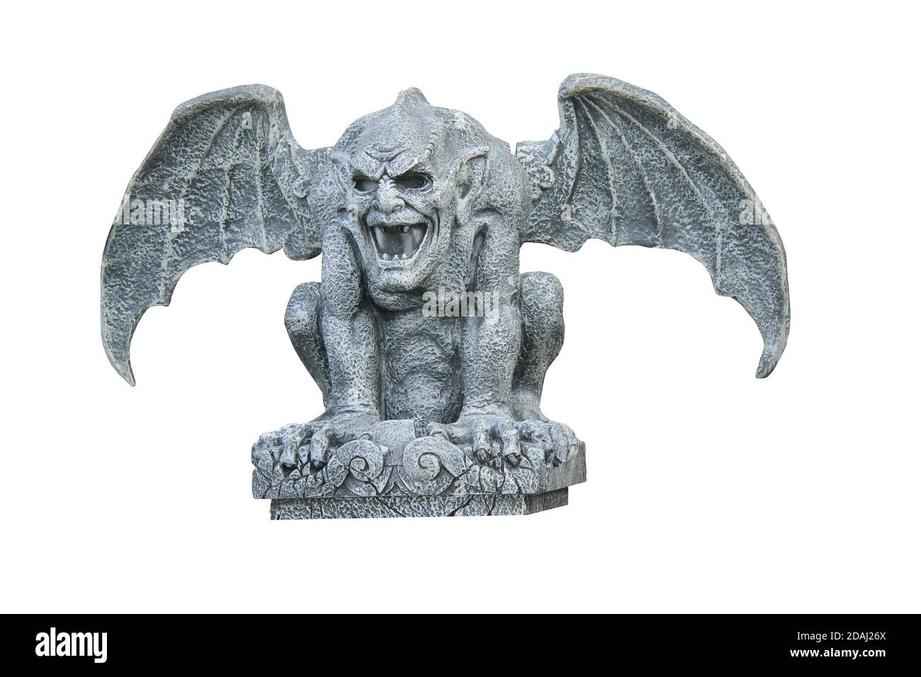 A Frightening Classic Stone Winged Gargoyle Figure Stock Photo - Alamy