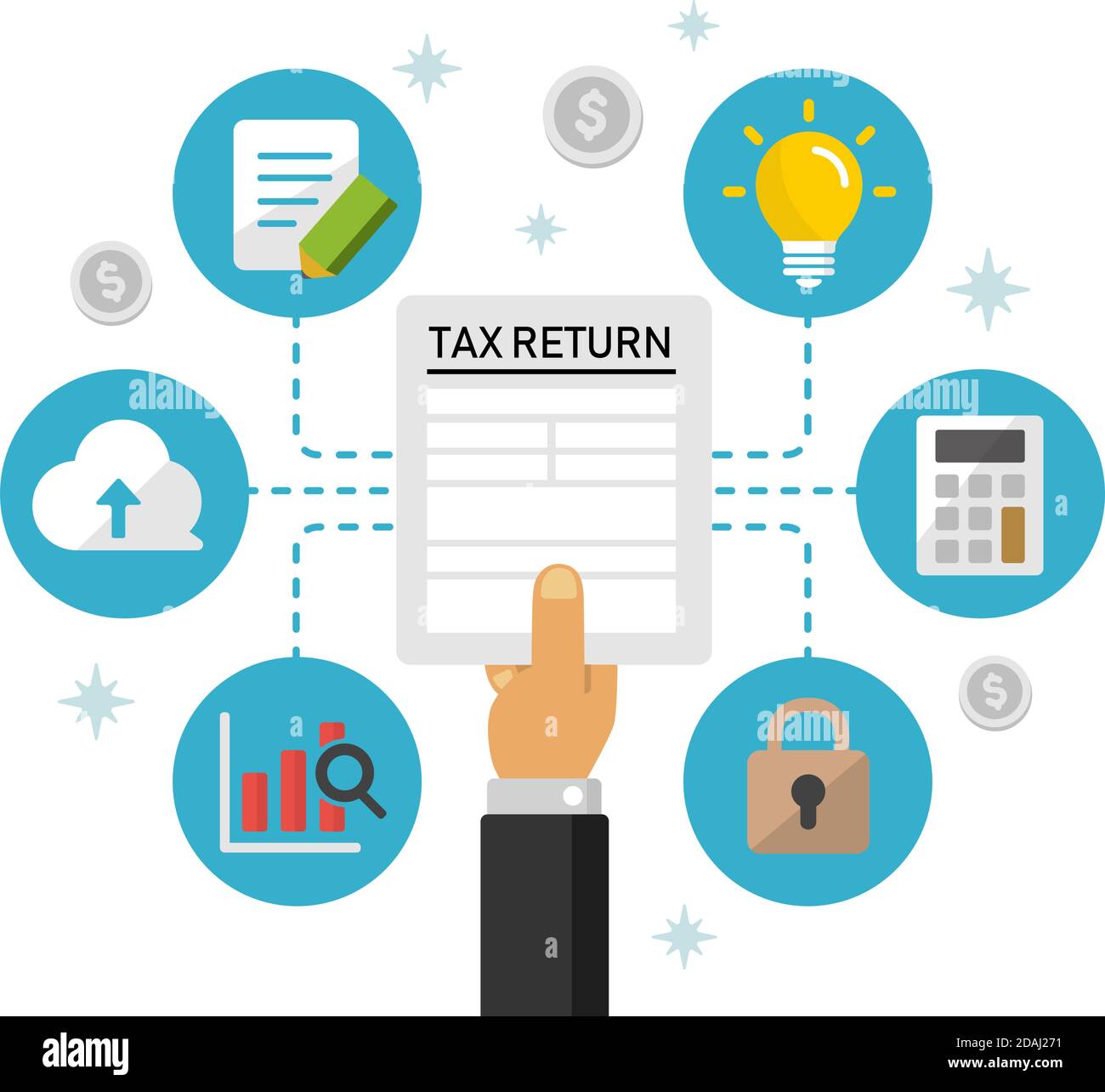 Tax form cartoon hi-res stock photography and images - Alamy