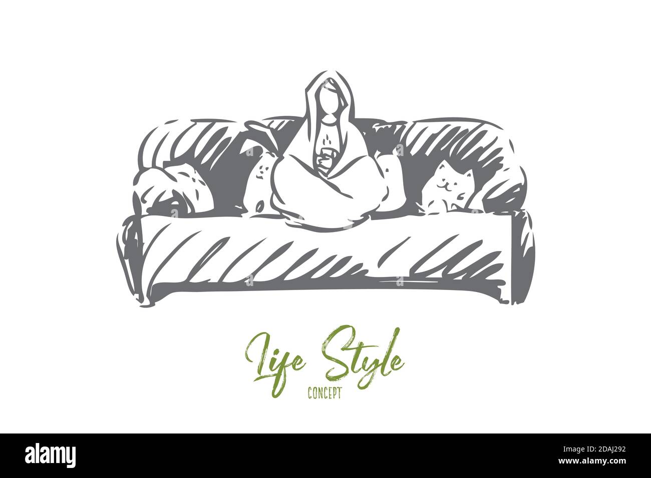 Inside loneliness Stock Vector Images - Alamy