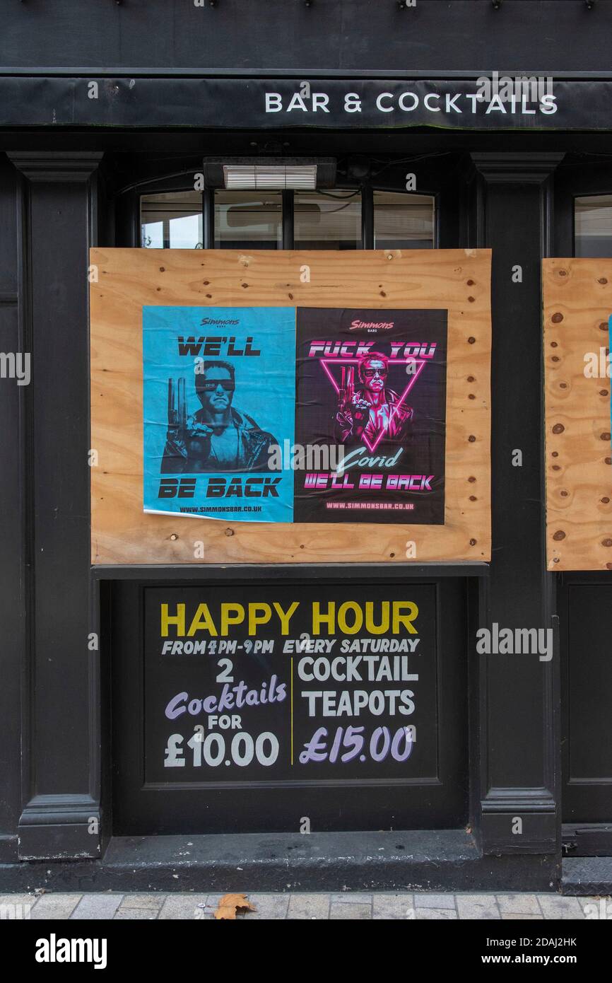 (EDITORS NOTE: Image contains profanity)Simmons Bar in Milford Lane ...