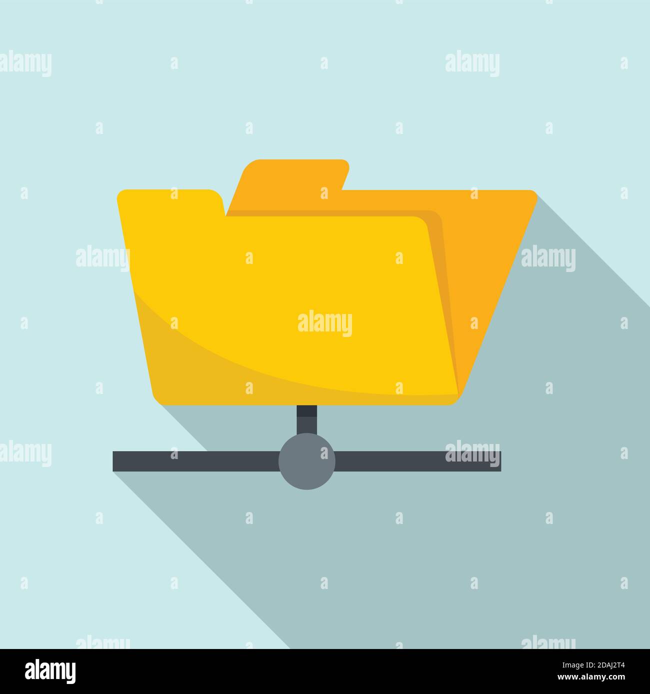 Storage file folder icon, flat style Stock Vector Image & Art - Alamy