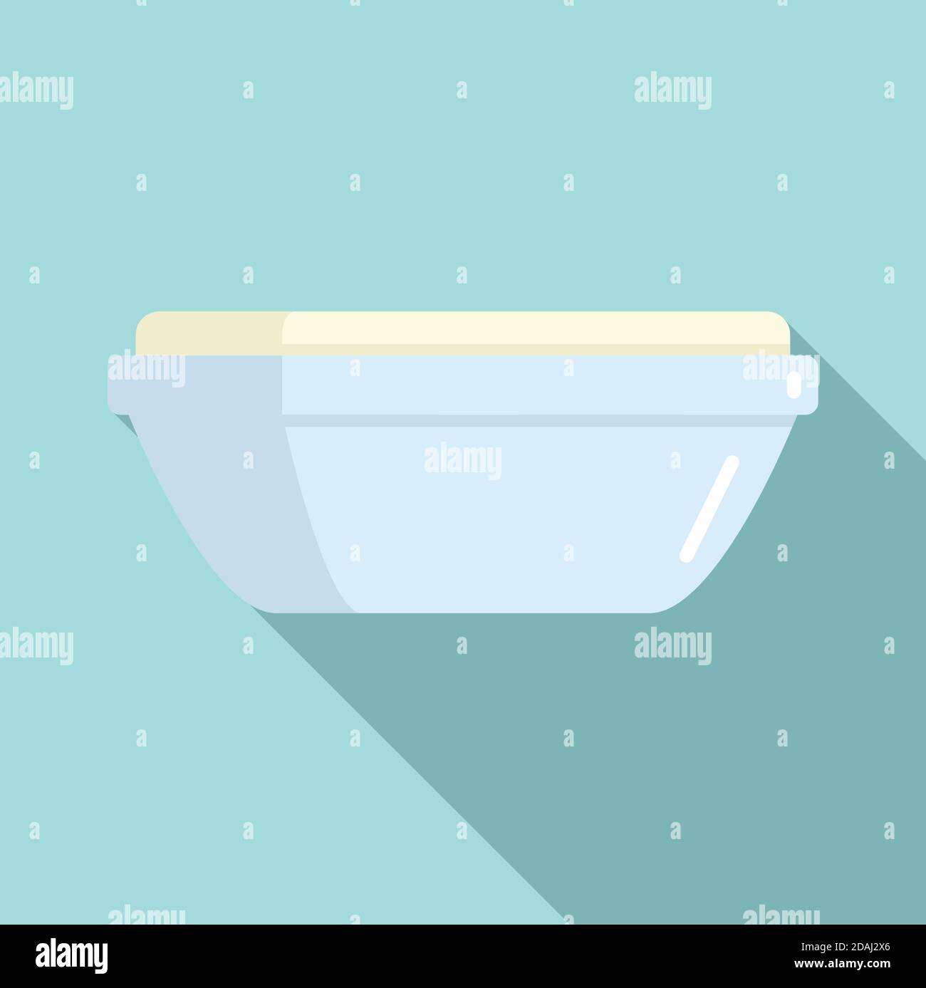 Storage kitchen plate icon, flat style Stock Vector Image & Art - Alamy