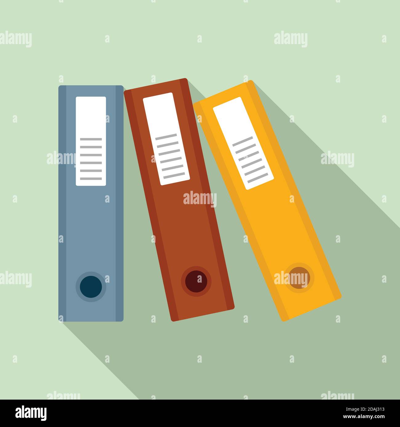 Storage document folder icon, flat style Stock Vector Image & Art - Alamy