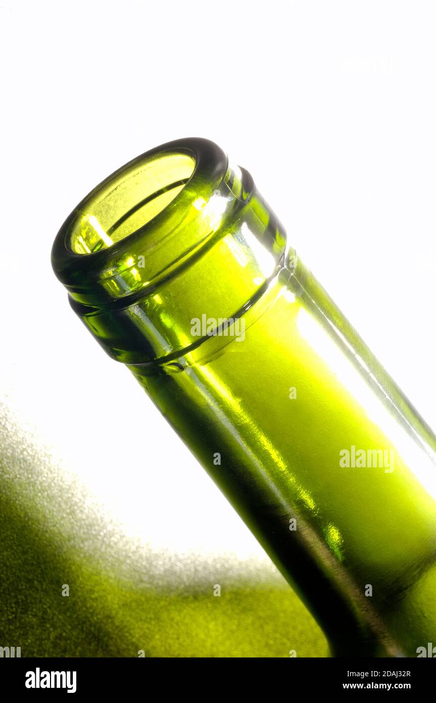 one bottleneck on white background Stock Photo - Alamy