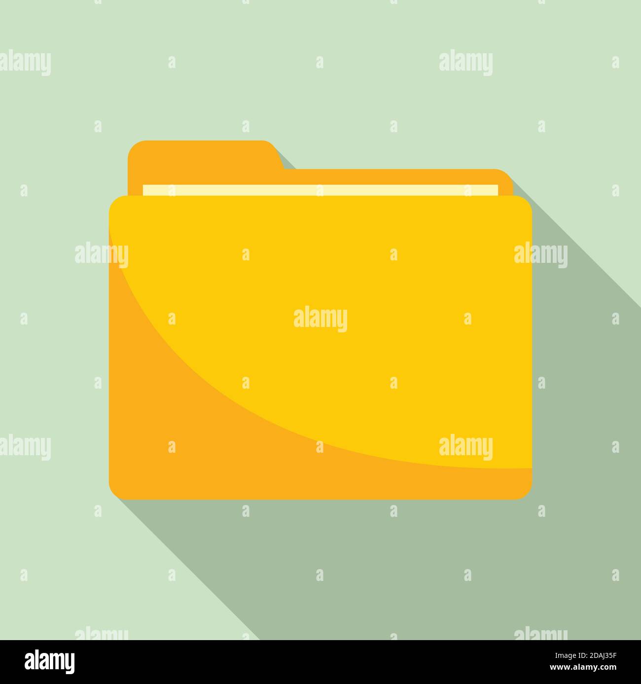 Storage computer folder icon, flat style Stock Vector Image & Art - Alamy