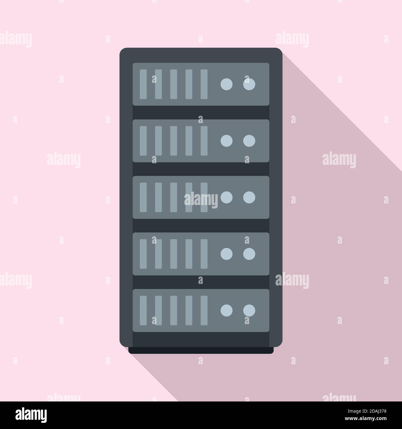 Storage data cloud server icon, flat style Stock Vector Image & Art - Alamy
