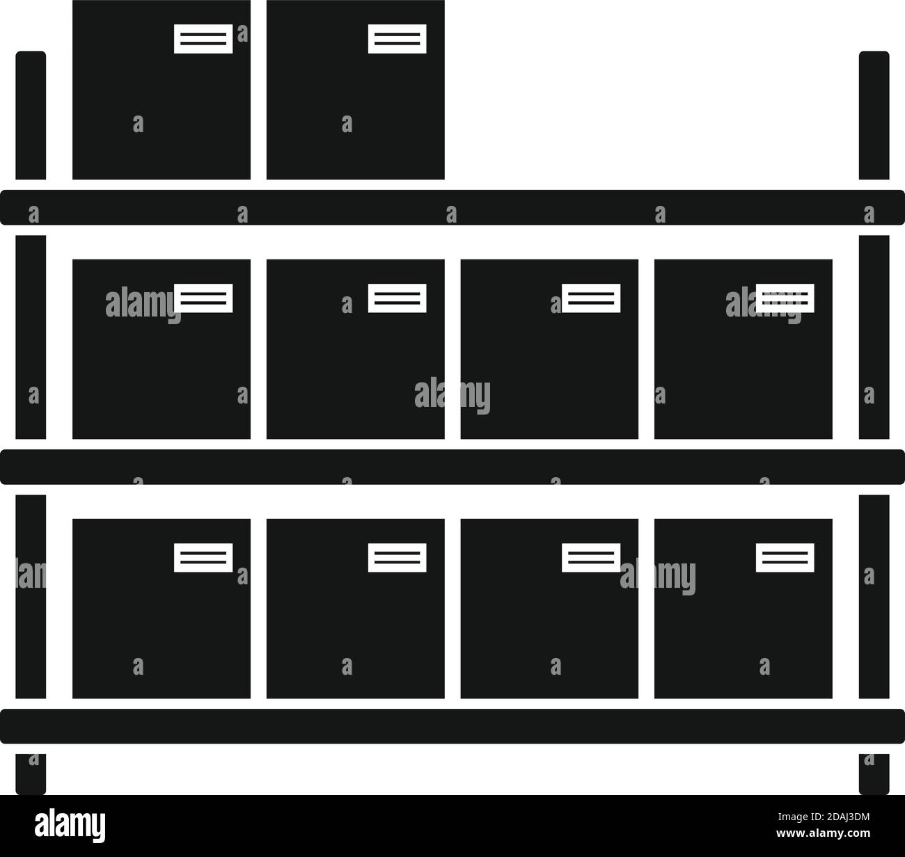 Parcel shelves Black and White Stock Photos & Images - Alamy