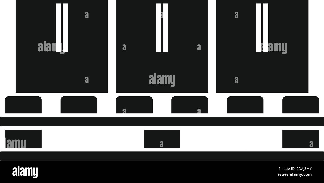 Storage parcel pallet icon, simple style Stock Vector Image & Art - Alamy
