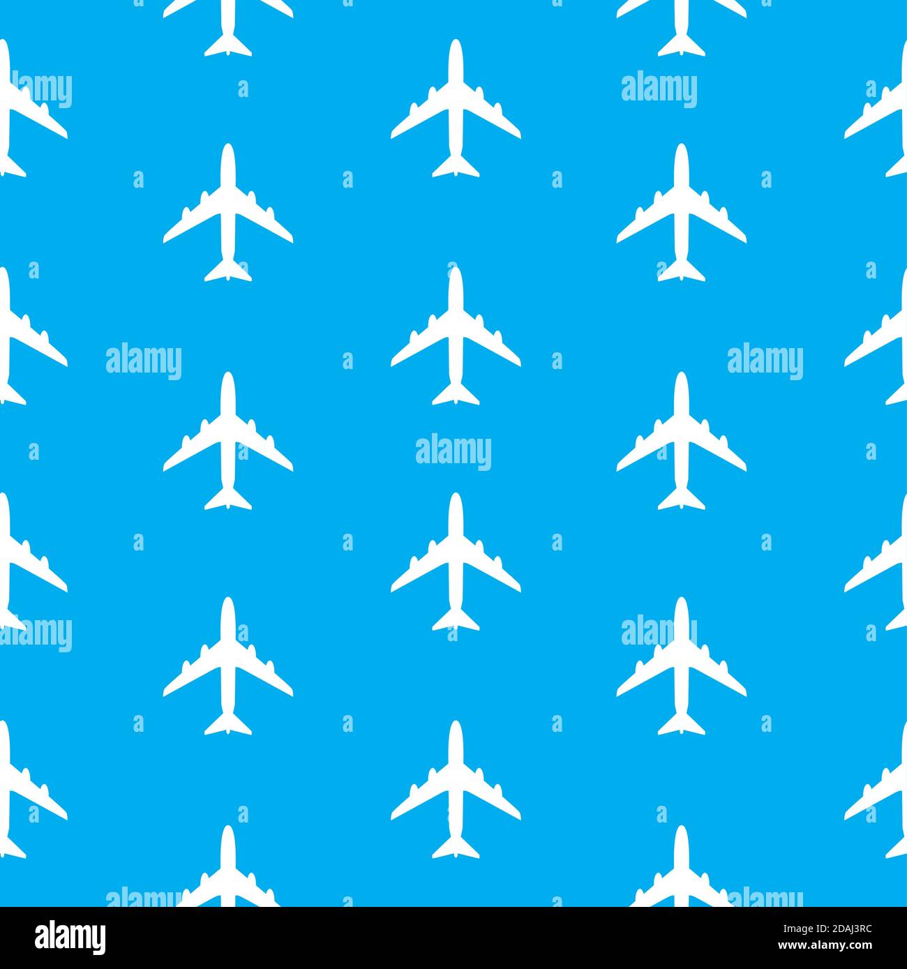 Airplane Seamless Pattern on Background Vector Illustration Stock ...