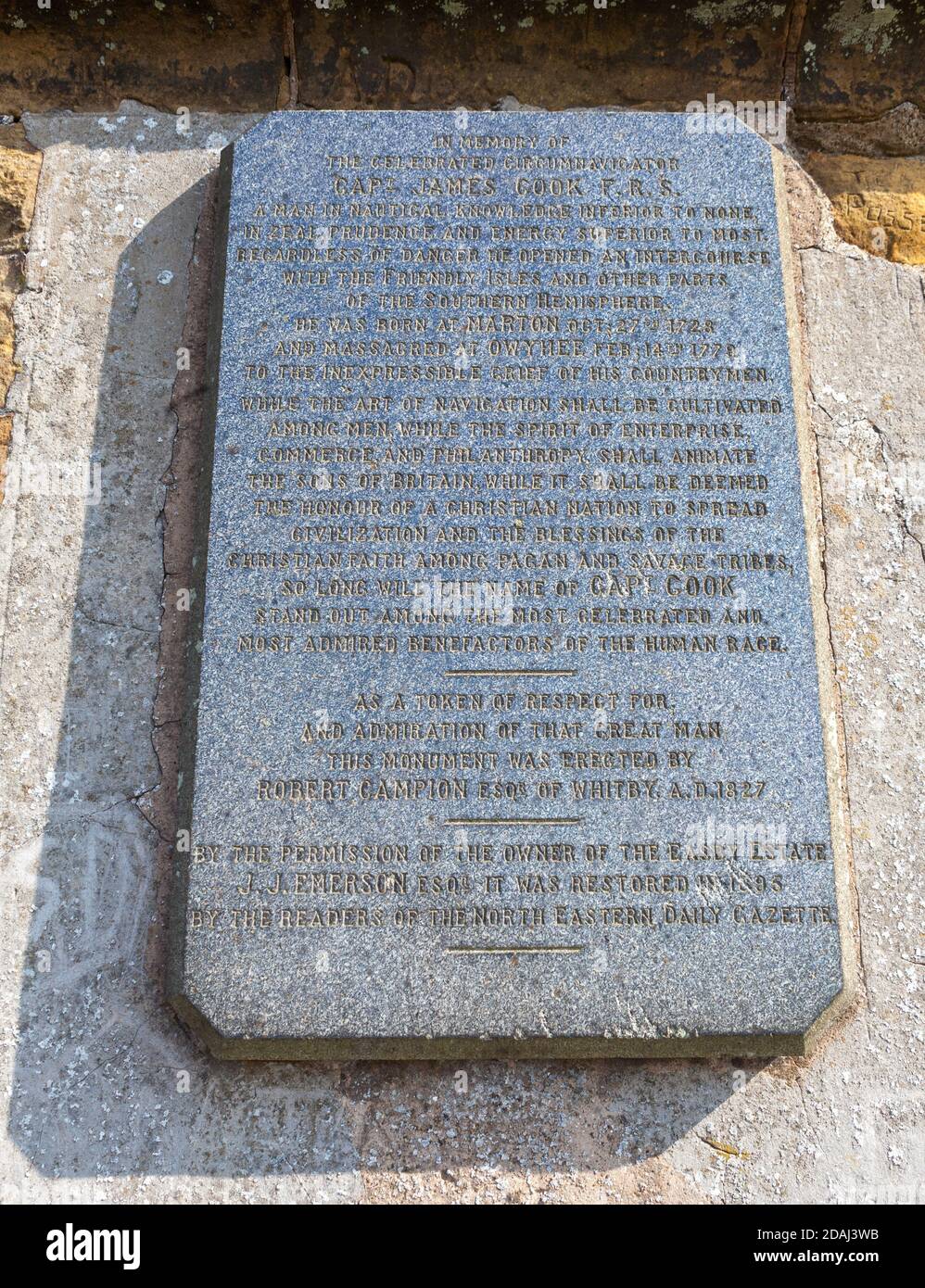 Captain cooks monument hi-res stock photography and images - Alamy