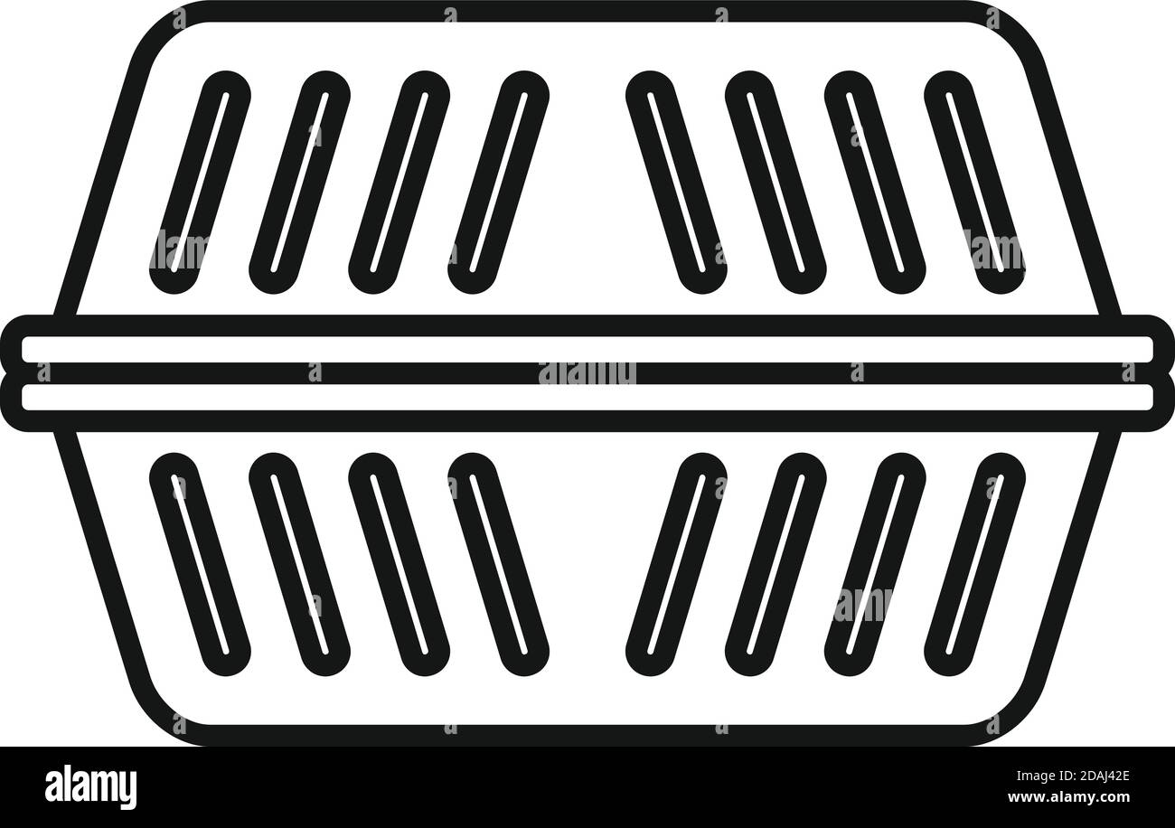 Storage plastic box icon, outline style Stock Vector Image & Art - Alamy