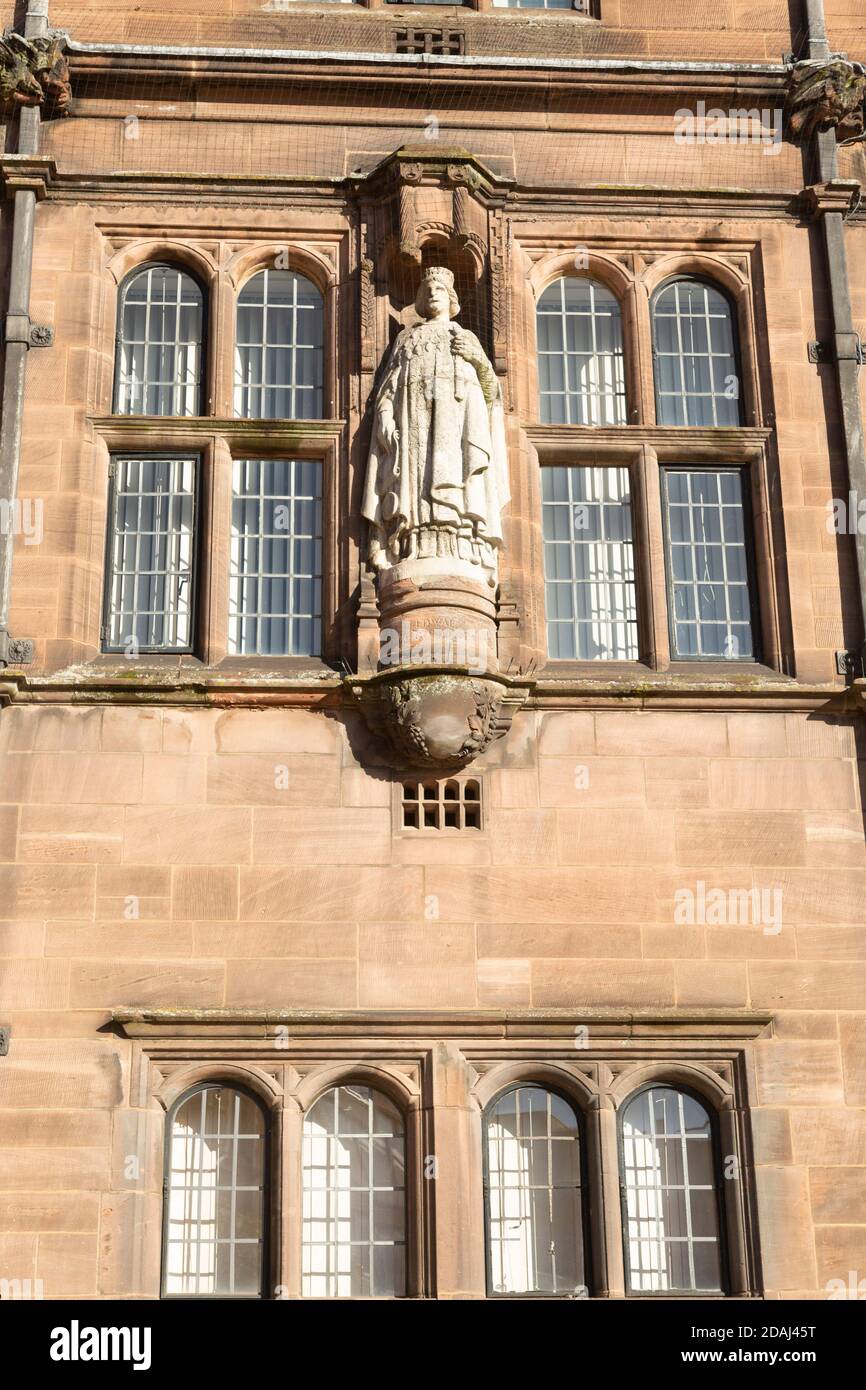 King Edward the Confessor statue, Council House building opened 1917 ...