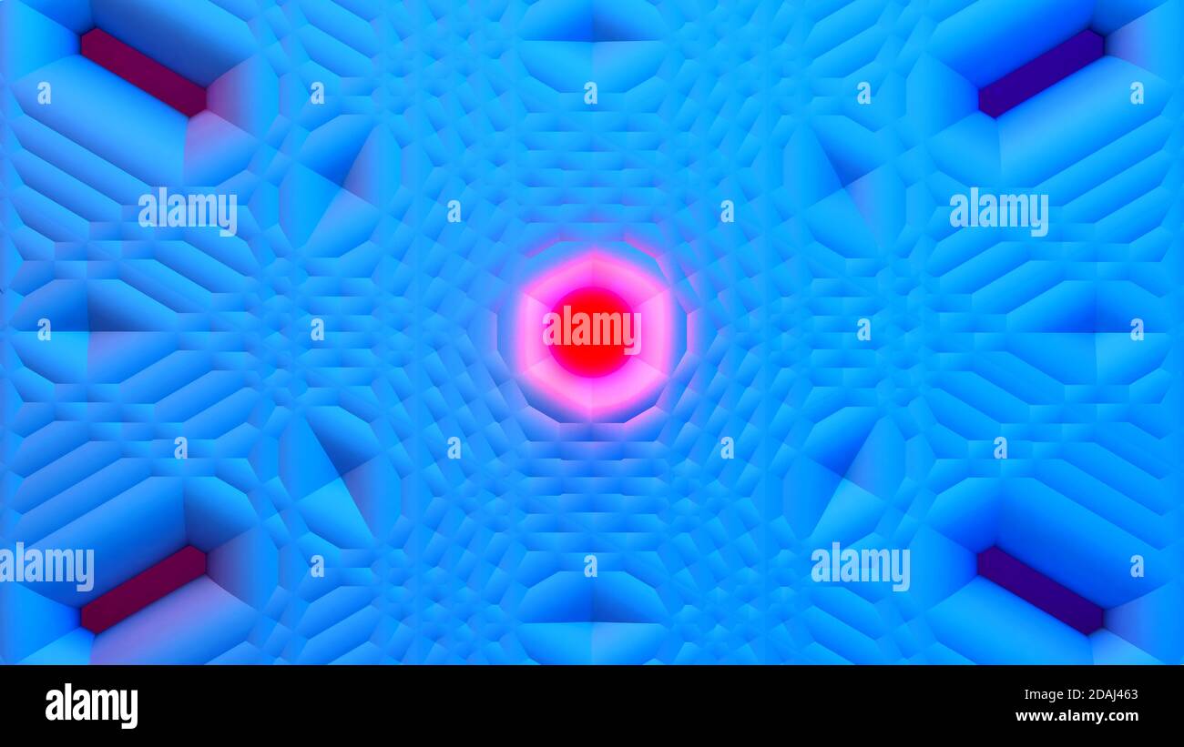 Scientific Or Technology Abstractions With Grid Surface And Surreal