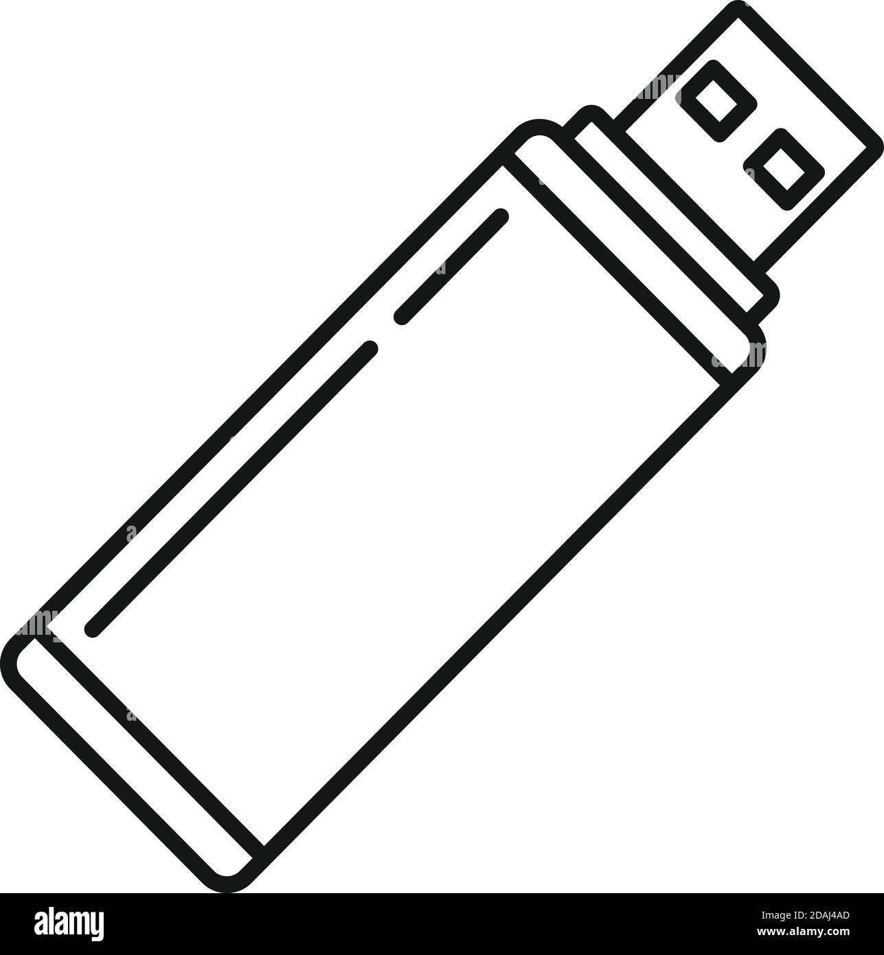 Storage usb flash icon, outline style Stock Vector Image & Art - Alamy
