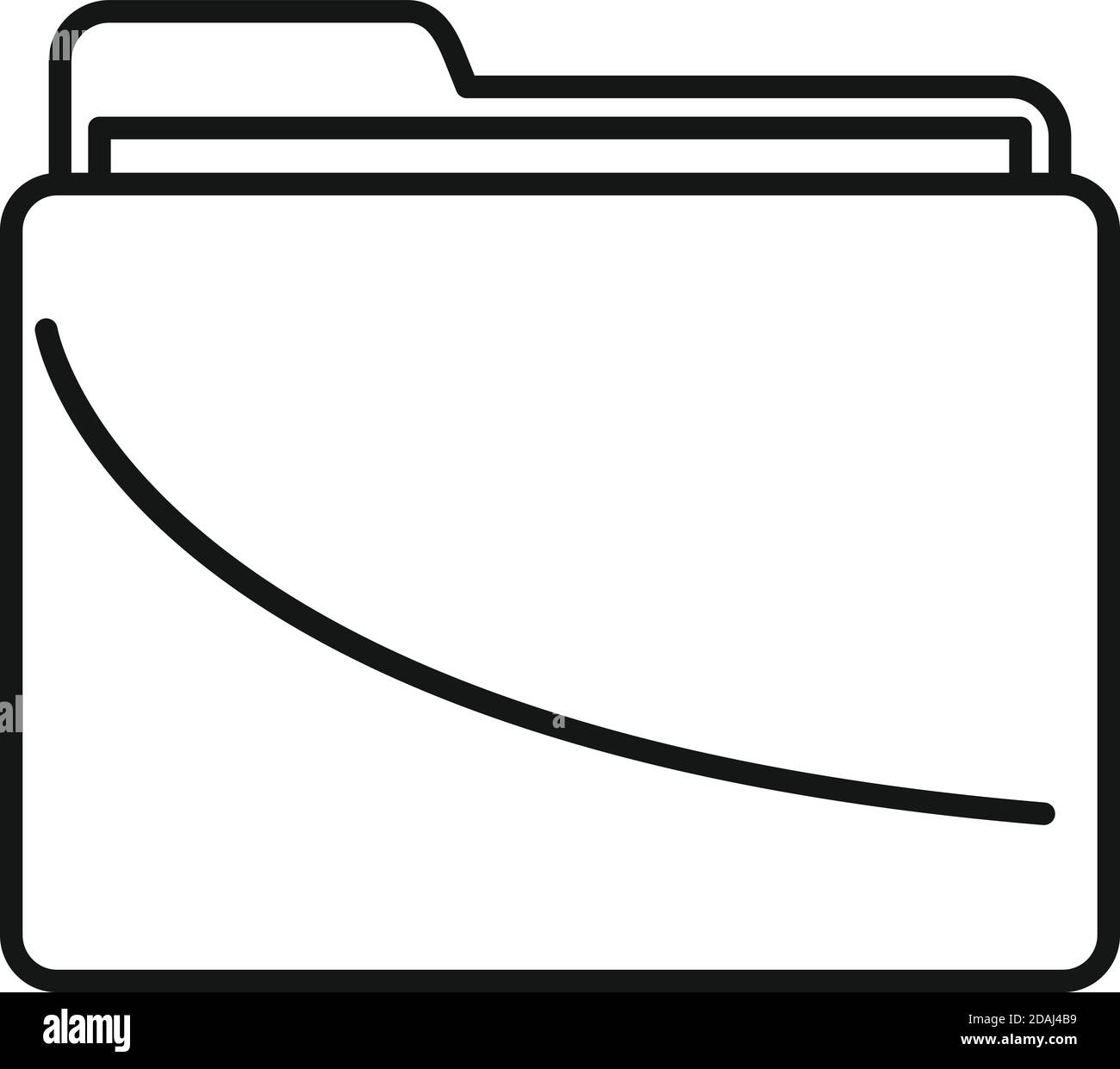 Storage computer folder icon, outline style Stock Vector Image & Art - Alamy