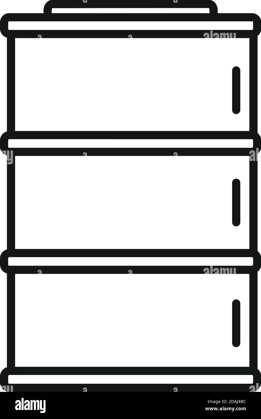 Storage oil barrel icon, outline style Stock Vector Image & Art - Alamy