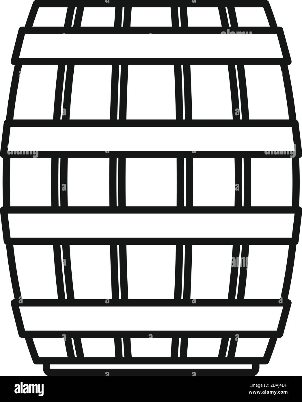Storage wood barrel icon, outline style Stock Vector Image & Art - Alamy