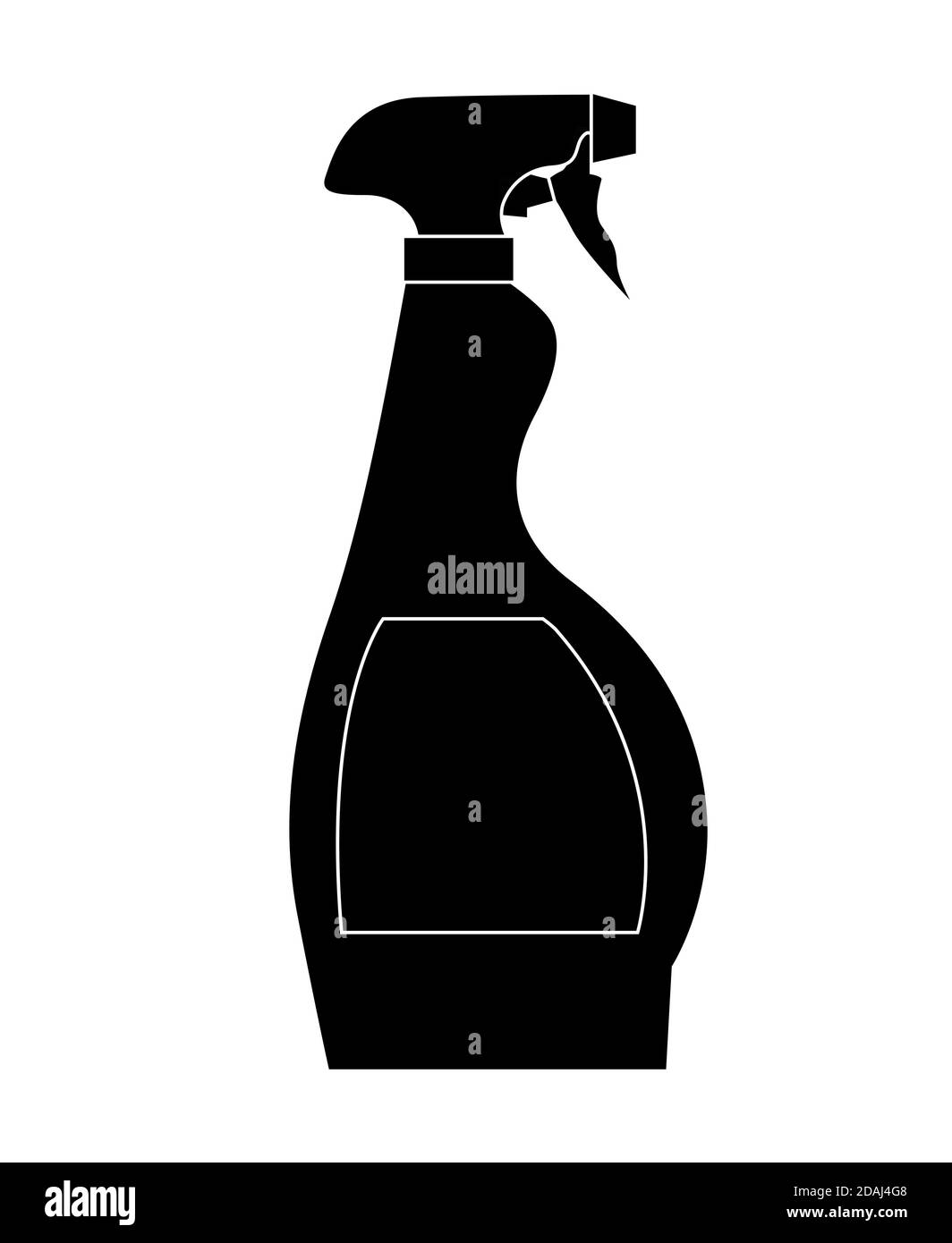 Bottle Spray Sprayer Icon isolated on white. Vector Illustration Stock ...