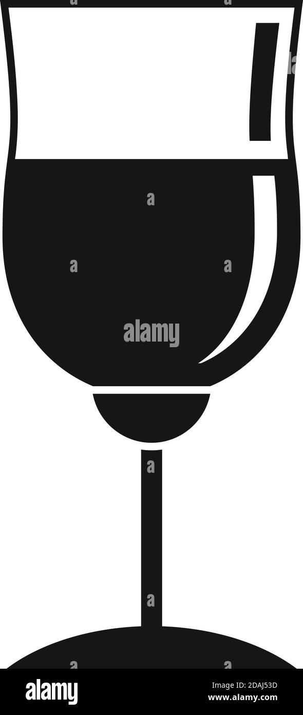 Wine glassware icon, simple style Stock Vector Image & Art - Alamy