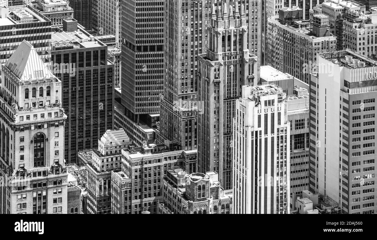 NEW YORK, USA - Apr 30, 2016: Black and white image of New York City ...