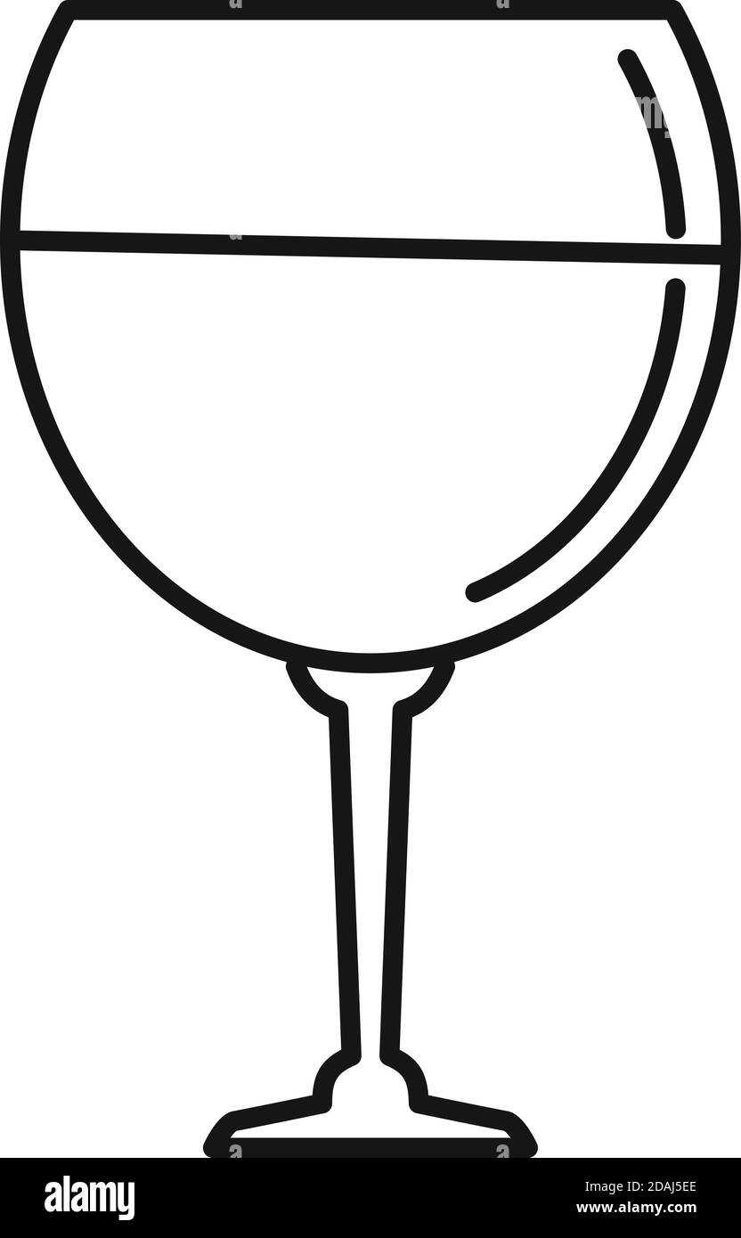 Cheers wineglass icon, outline style Stock Vector Image & Art - Alamy