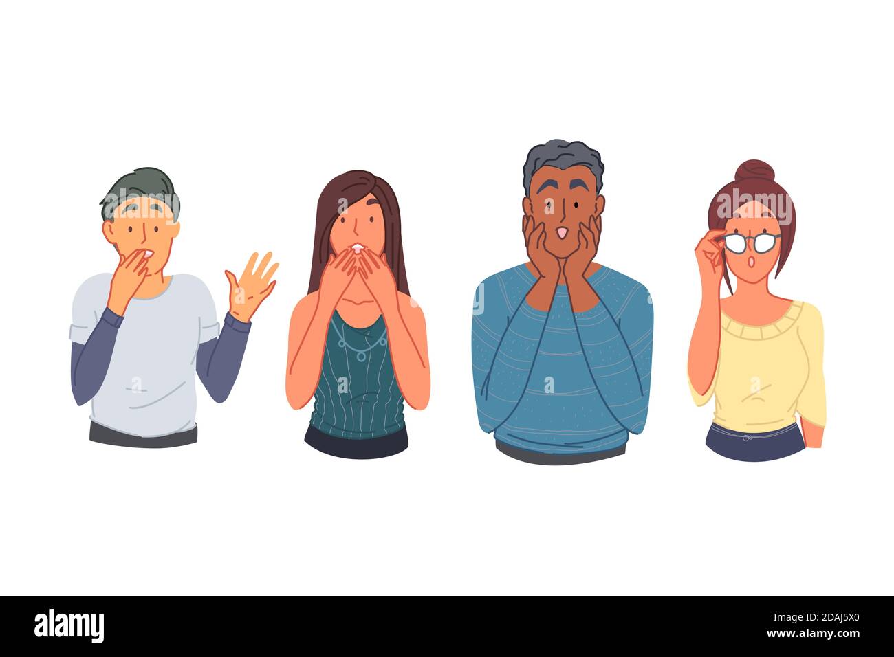 Unexpected surprise reaction concept Stock Vector Image & Art - Alamy
