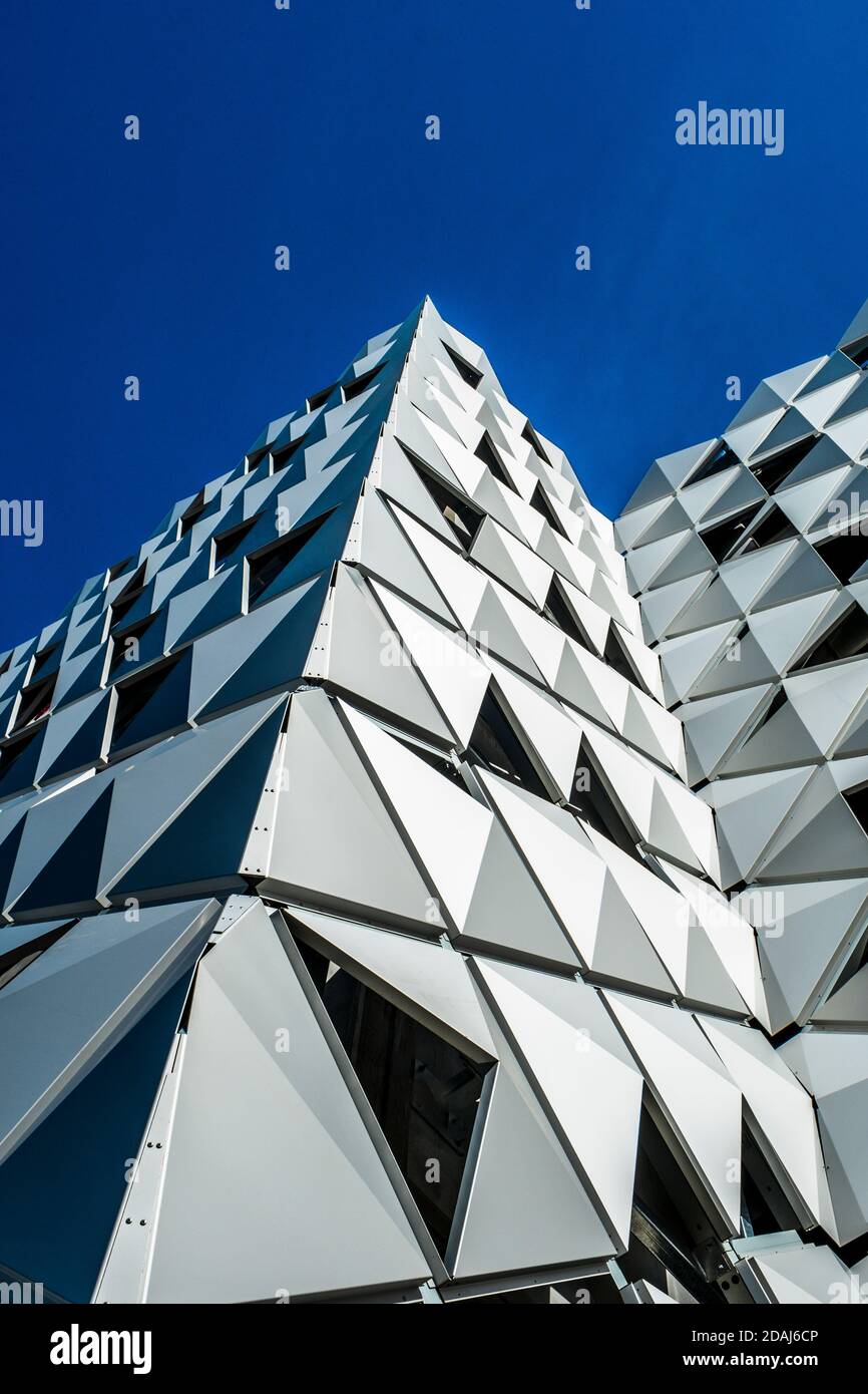 Cladding on a multi storey car park Stock Photo - Alamy