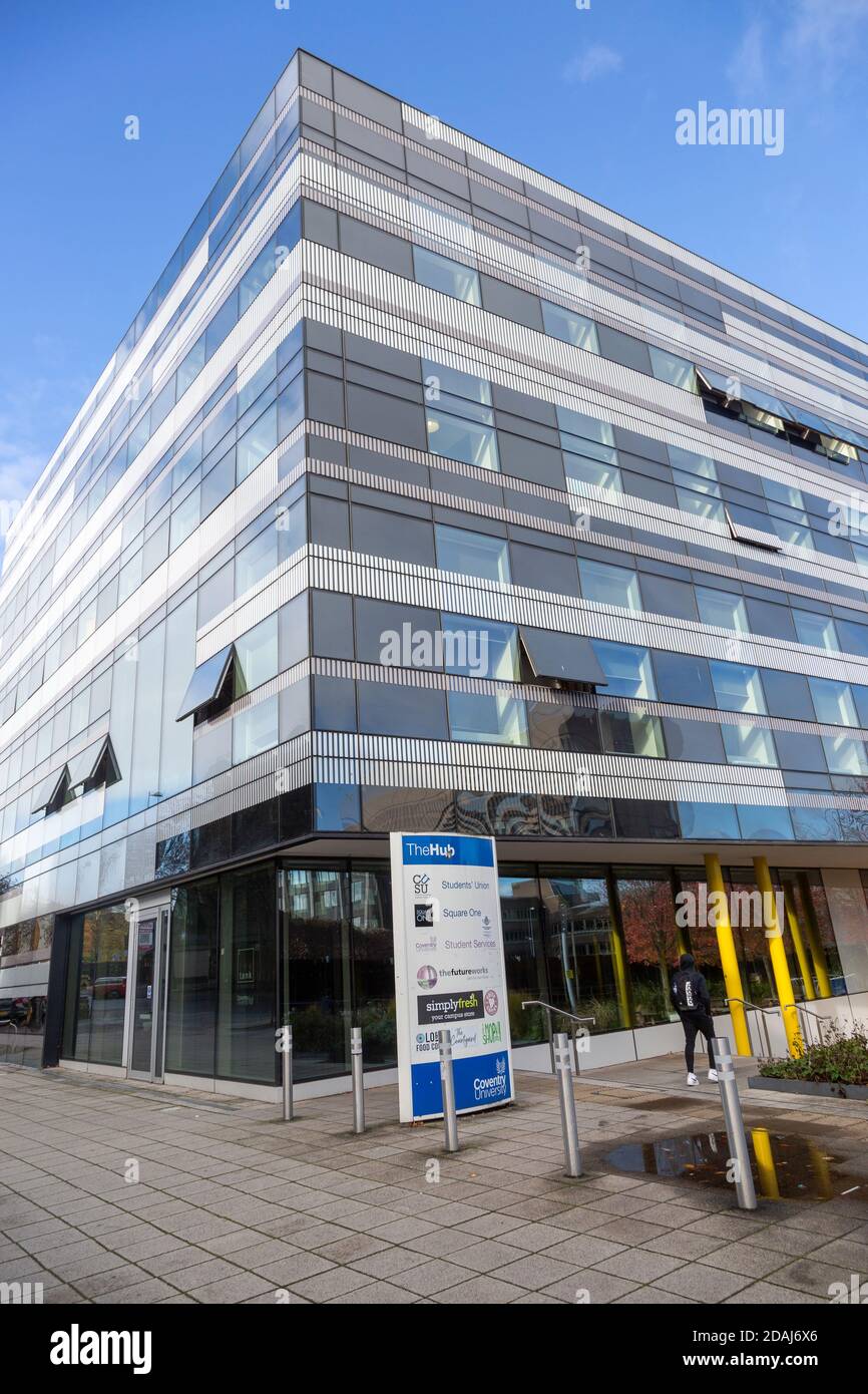 The Hub building part University of Coventry in the city centre ...