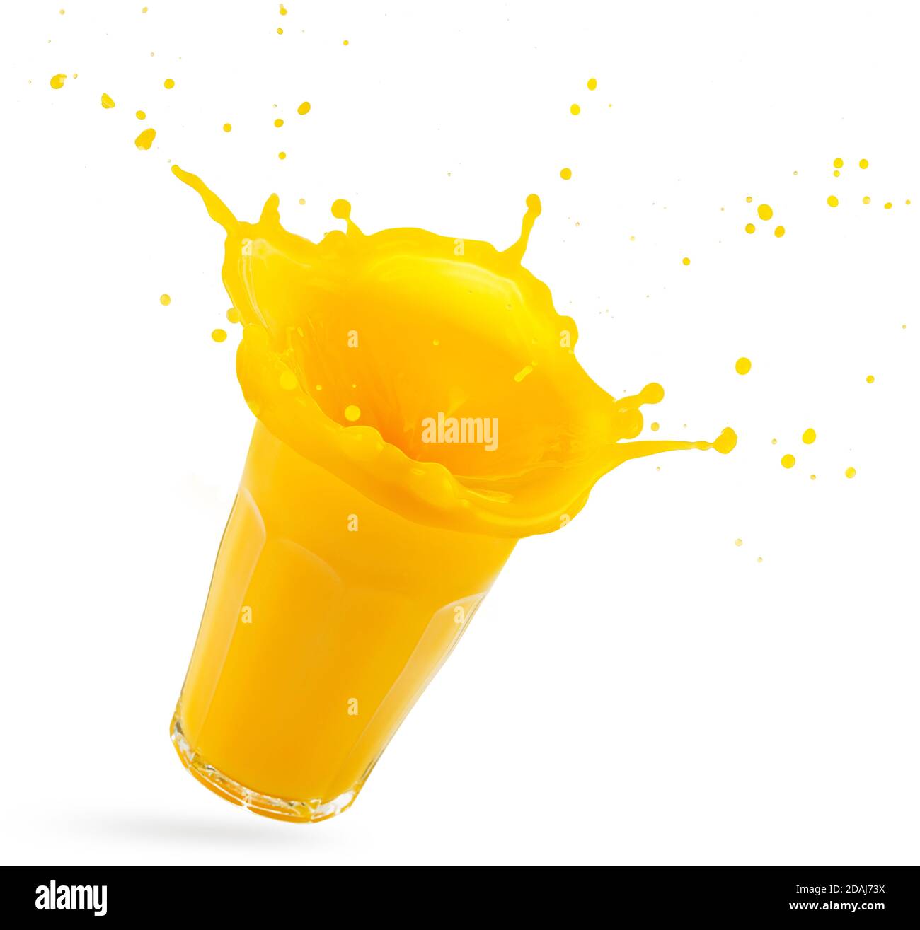 Glass Of Orange Juice Splash