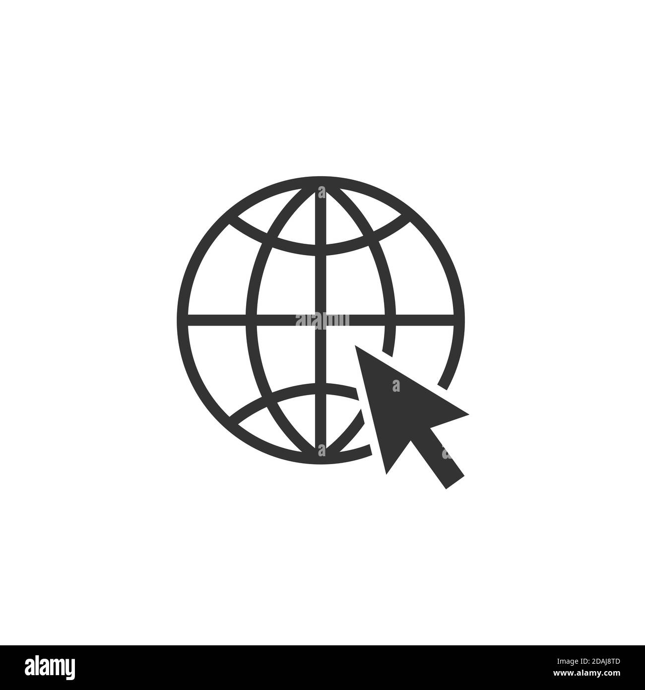 Go to web symbol icon vector illustration isolated on white background ...