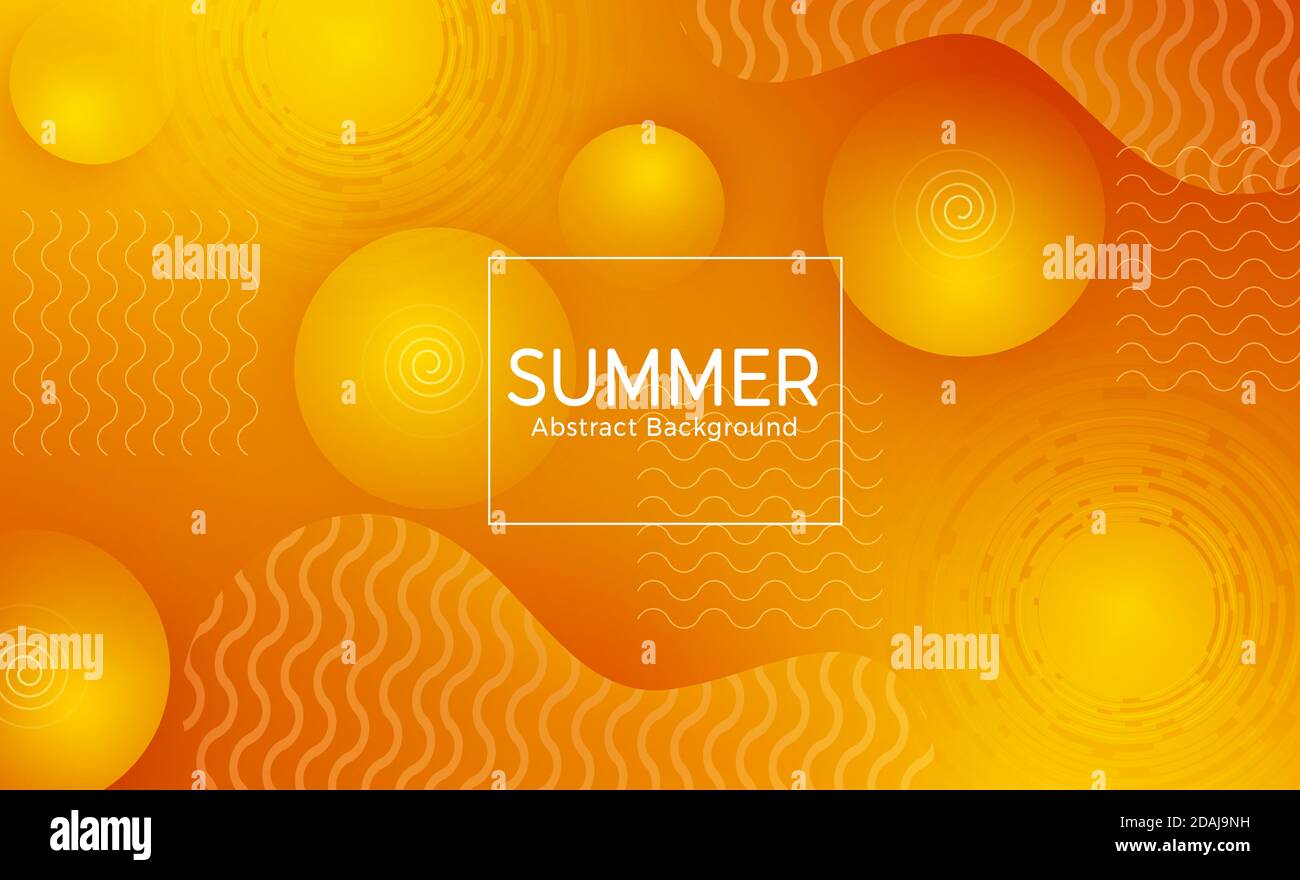 Summer vector abstract template design. Summer abstract background with ...