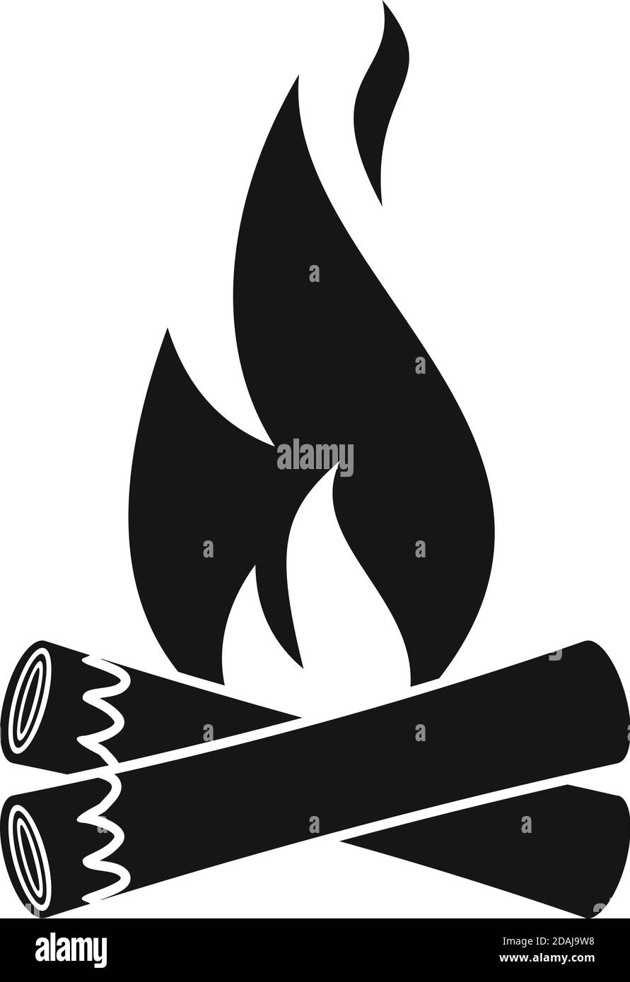 Hunter campfire icon, simple style Stock Vector Image & Art - Alamy