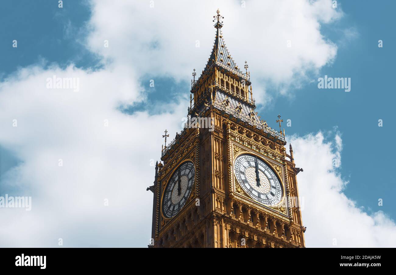 Big Ben, London, UK. A view of the popular London landmark, the clock ...