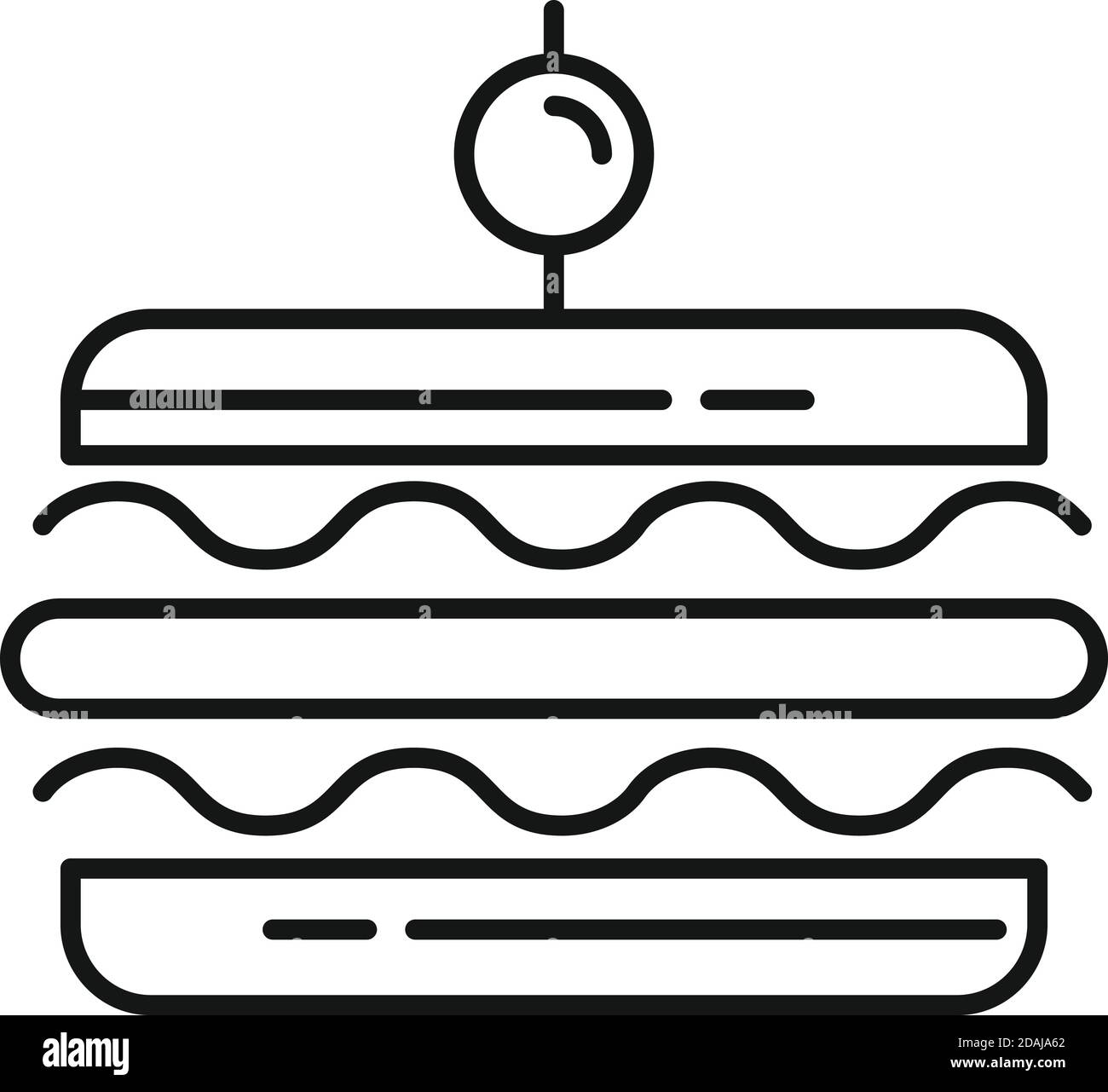 Olive sandwich bar icon, outline style Stock Vector Image & Art - Alamy