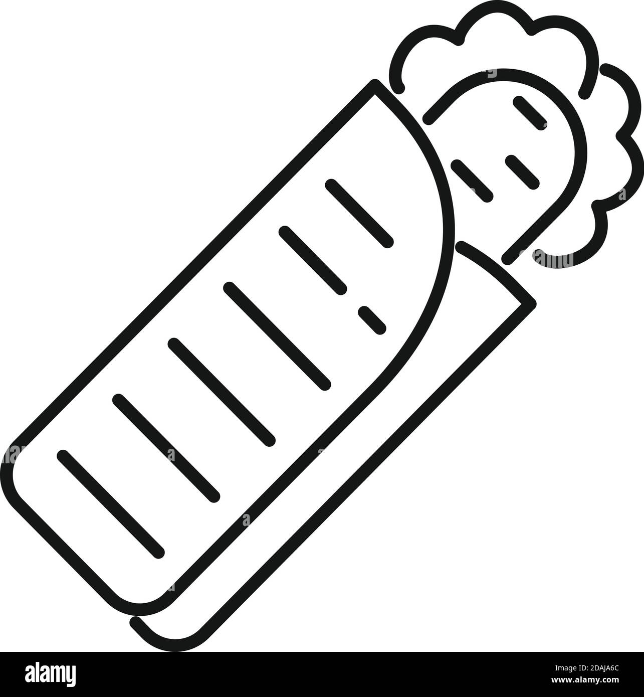 Grill taco icon outline Stock Vector Images - Alamy