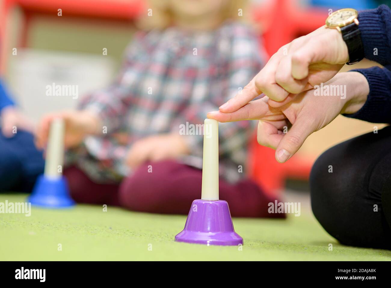 Musical bell for children. Shallow depth of field Stock Photo - Alamy