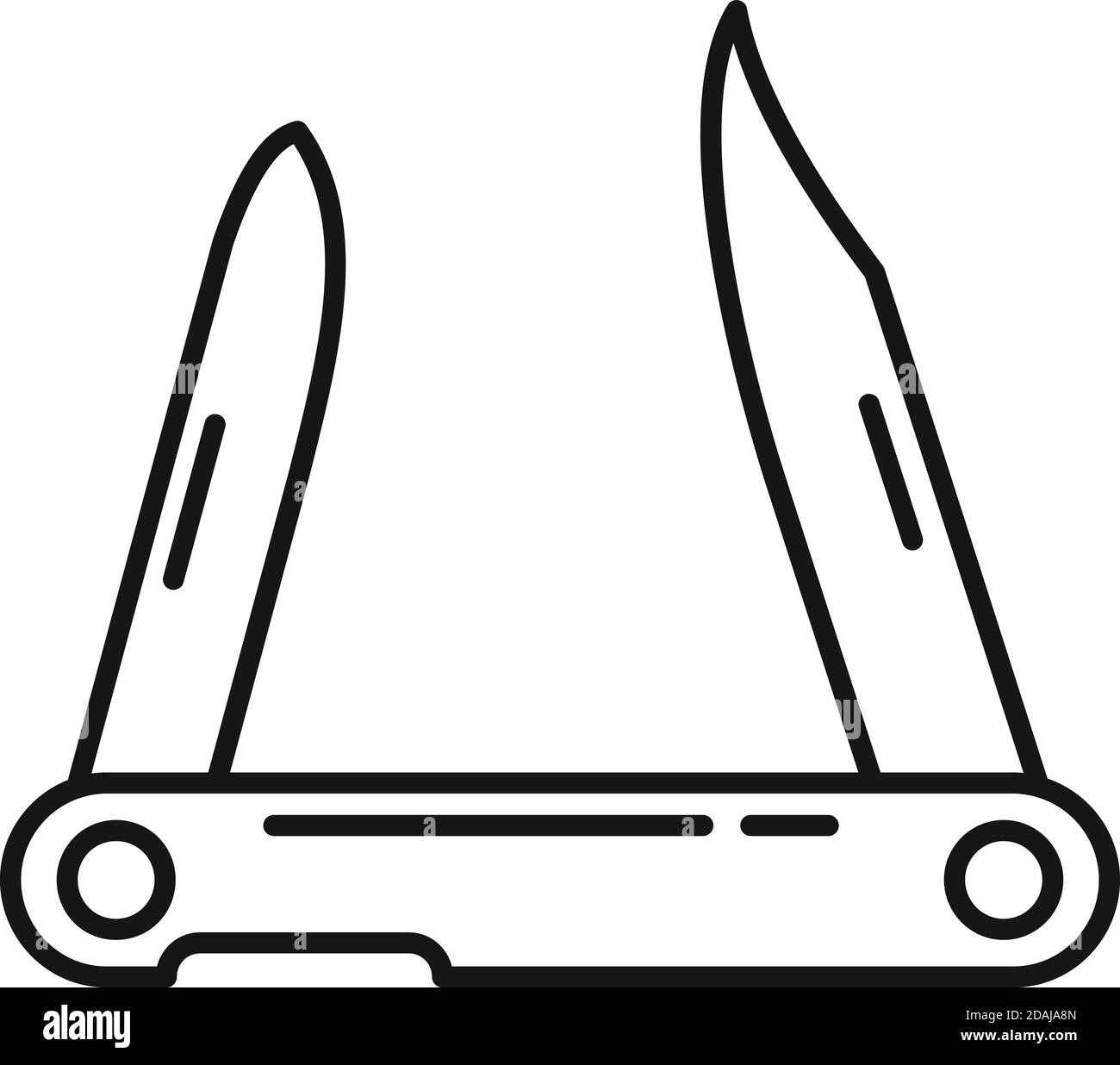 Hunting knife icon, outline style Stock Vector Image & Art - Alamy