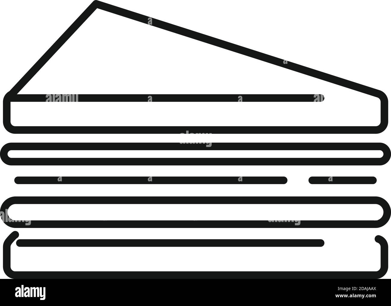 Bread sandwich bar icon, outline style Stock Vector Image & Art - Alamy