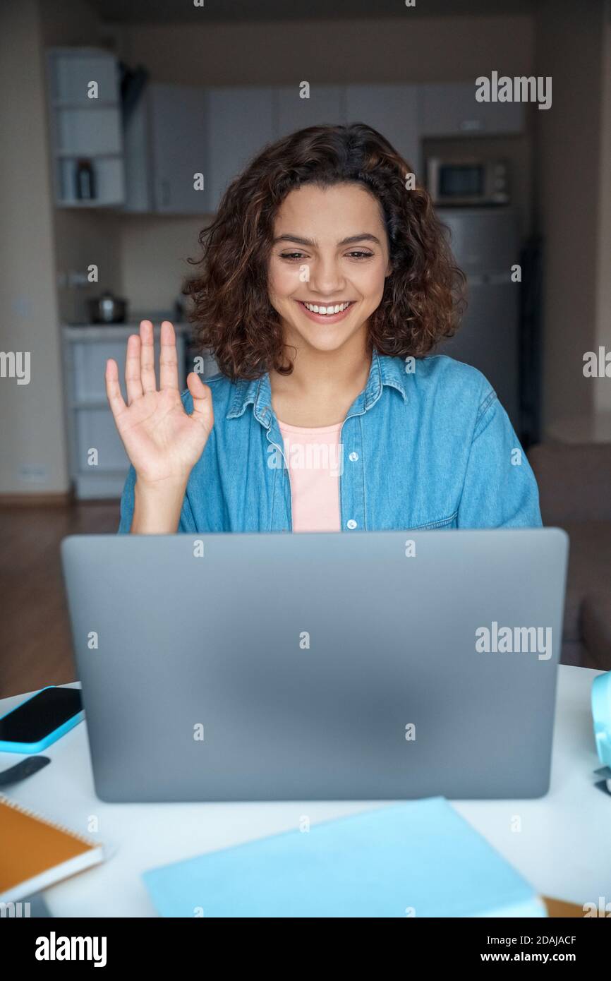 Woman making video call on hi-res stock photography and images - Alamy