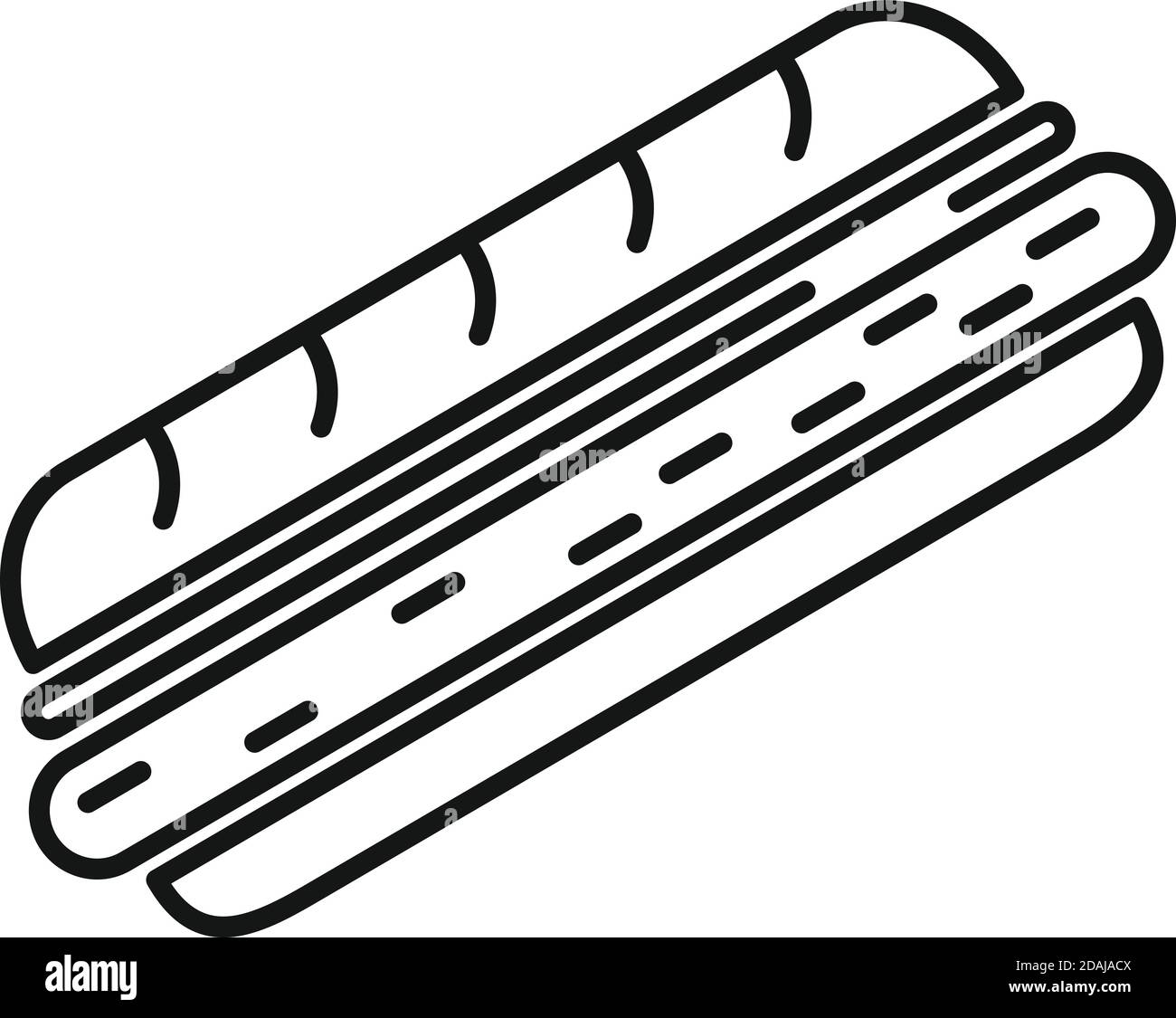 Sandwich bar burger icon, outline style Stock Vector Image & Art - Alamy