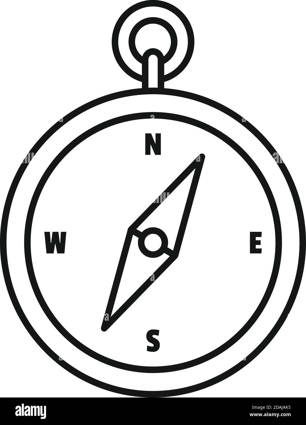 Safari hunting compass icon, outline style Stock Vector Image & Art - Alamy