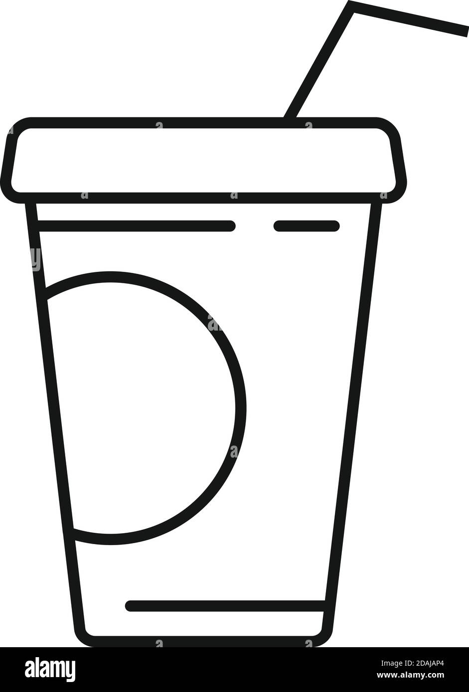 Cola cup drink icon, outline style Stock Vector Image & Art - Alamy