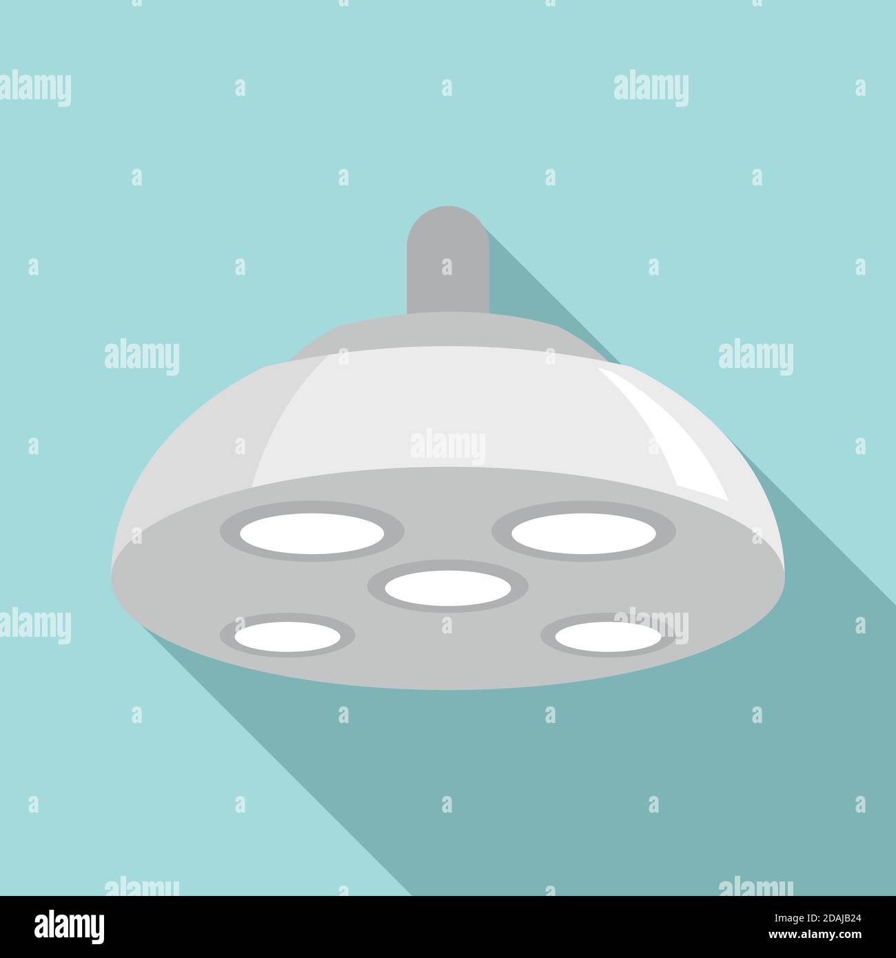 Bright surgical light icon, flat style Stock Vector Image & Art - Alamy