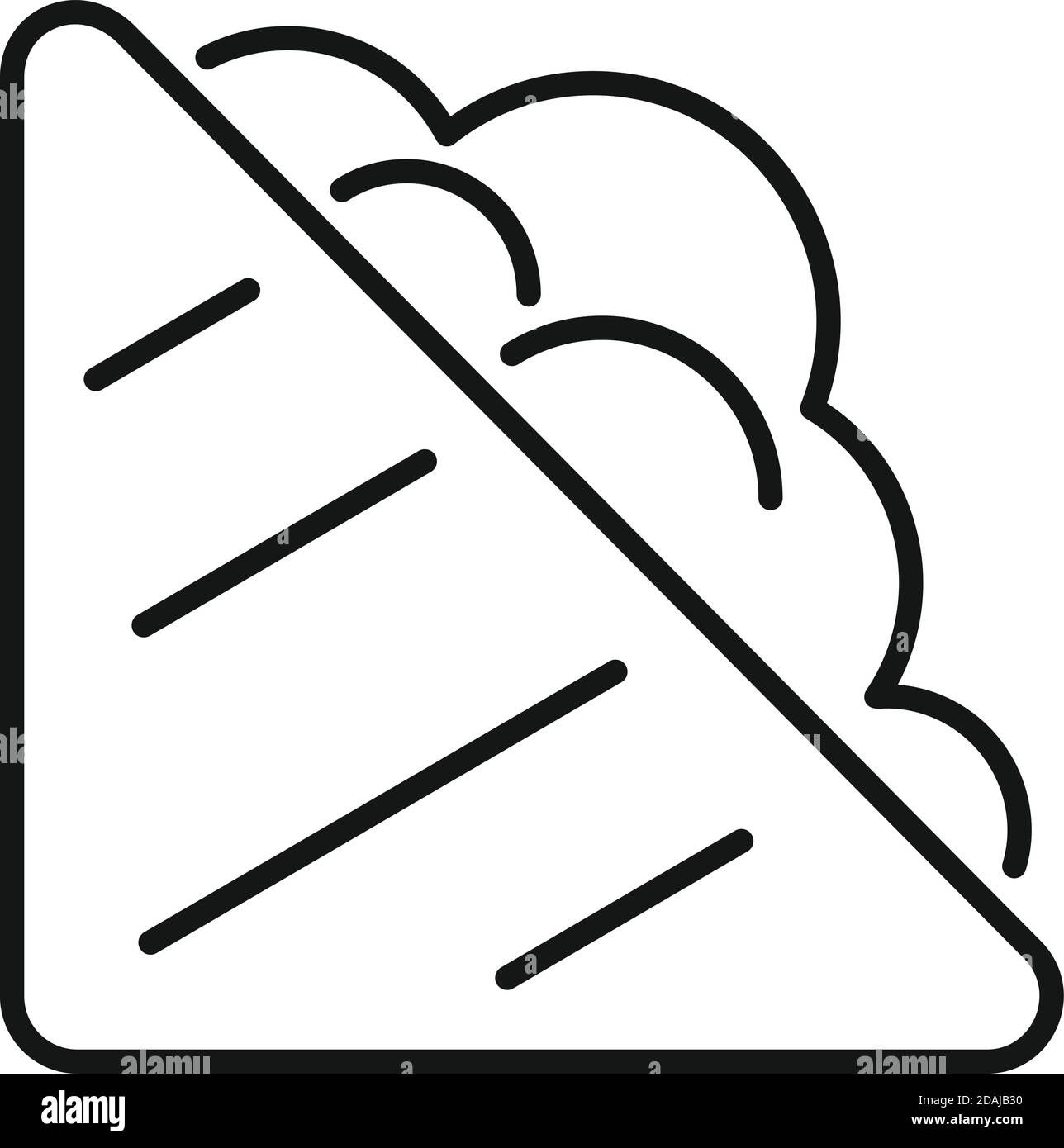 Triangle sandwich isolated Stock Vector Images - Alamy